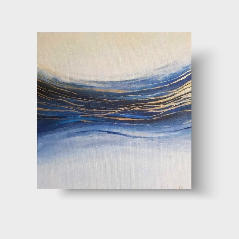 Abstrakcja -obraz akrylowy formatu 50x50 cm. - Sklep Online Artyferia