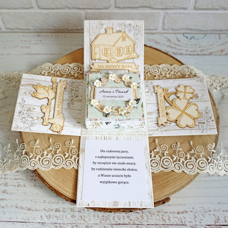 Exploding box ślub personalizacja - Sklep Online Artyferia