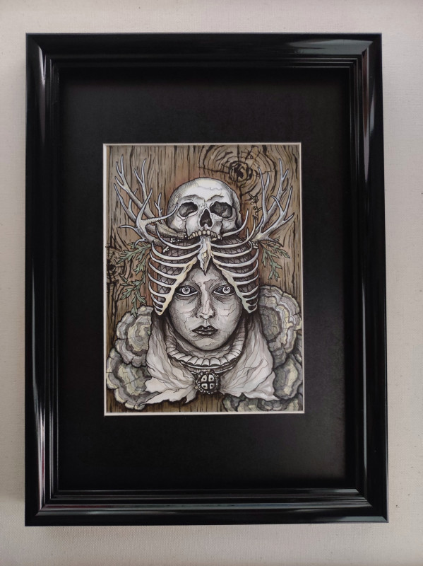 grafika, obraz horror aesthetic CZAROWNICA - Sklep Online Artyferia