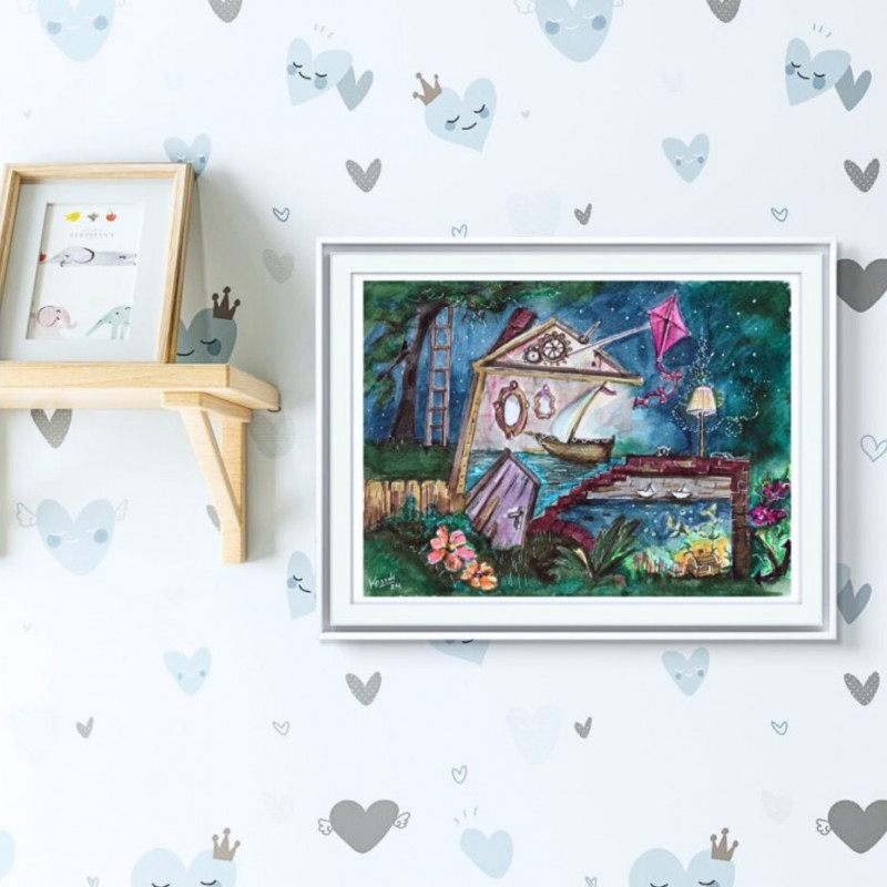 MAGICZNY DOM - PLAKAT A3 - Sklep Online Artyferia