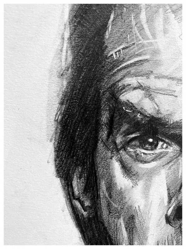 NICK CAVE - SERIA IKONY (A3) - rysunek ołówkiem, portret na zamówienie ...