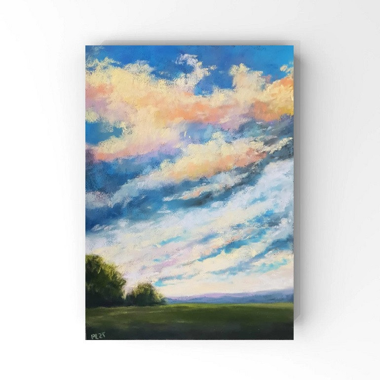 Pejzaż 50 -rysunek 24/18 cm pastele suche - Sklep Online Artyferia